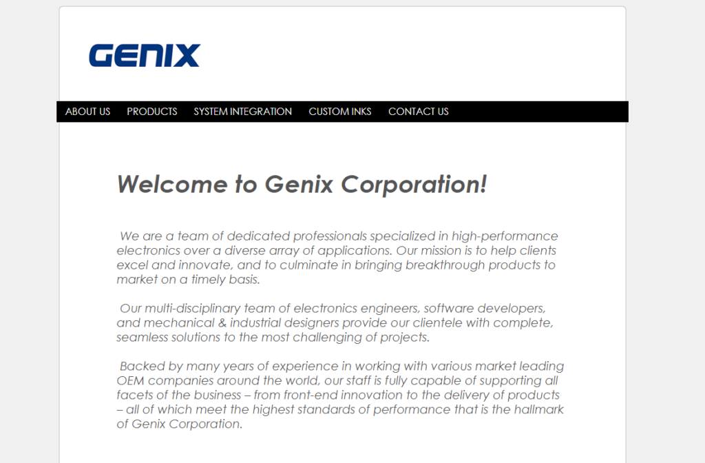 GENIX：韓国の OEM指向プリンター開発会社 - 大野インクジェットコンサルティング